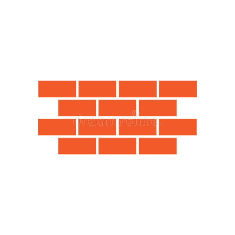 Brick Wall Icon Design Template Vector Isolated Stock Vector ...
