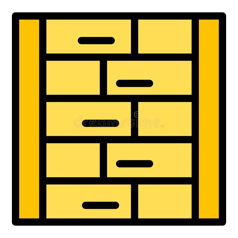 Brick Wall Icon Vector Flat Stock Vector - Illustration of color ...