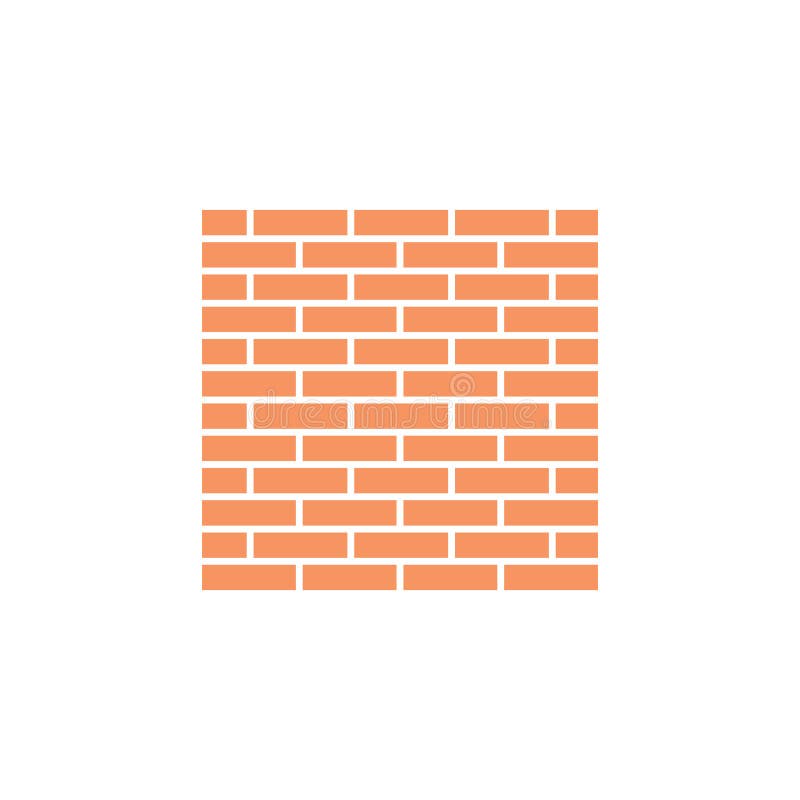 Brick Wall Icon. Brick Work Icon. Wall Brick Symbol Stock Vector ...