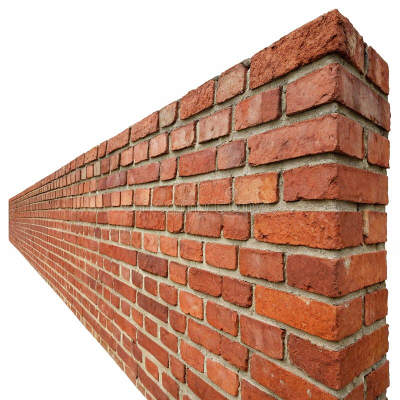 Brick Wall on Transparent Background Stock Illustration - Illustration ...