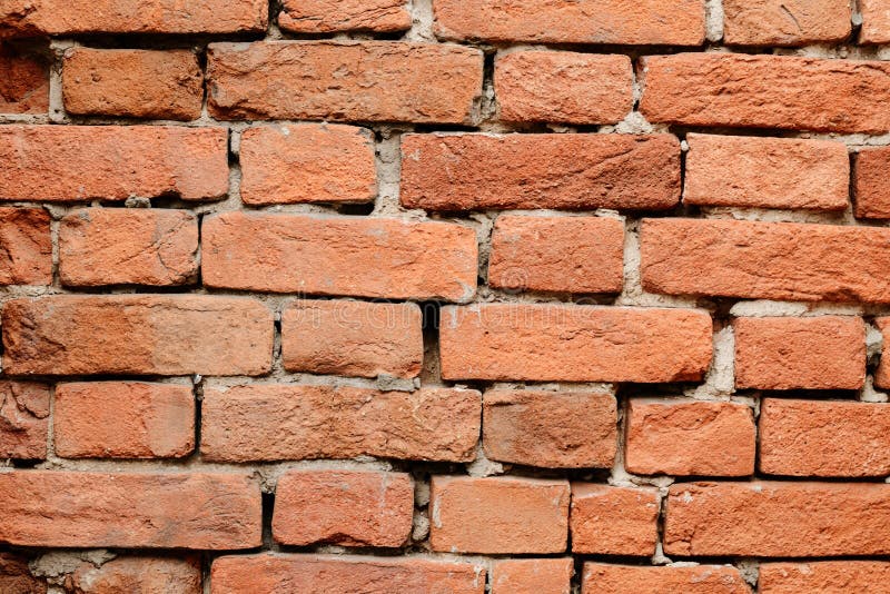 The Brick Wall is Large. Red Bricks Texture Stock Image - Image of ...