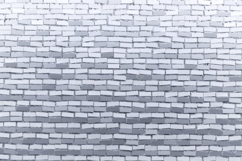 Brick Wall in Light Gray Colors. Stock Illustration - Illustration of ...