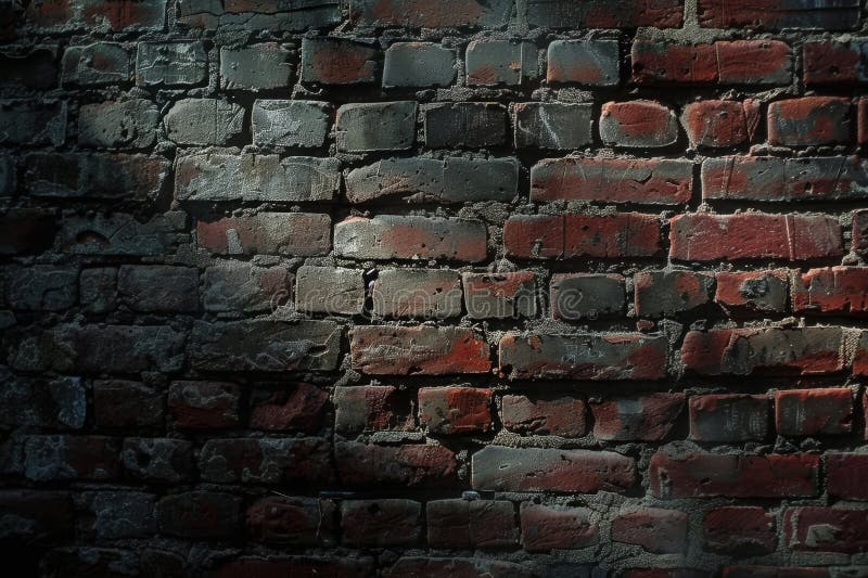 A Brick Wall Lit by a Bright Light, Exploring the Emotional or ...