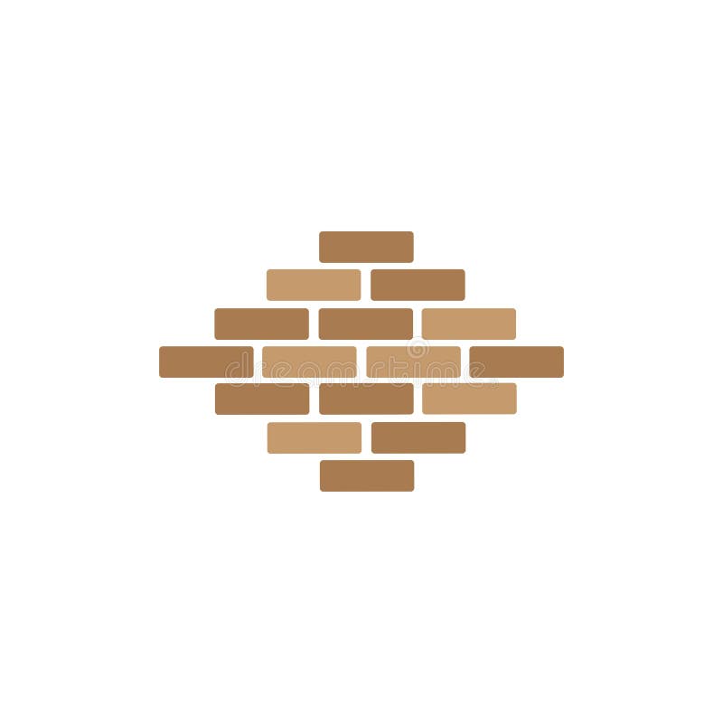 Brick wall logo vector stock vector. Illustration of home - 174359117