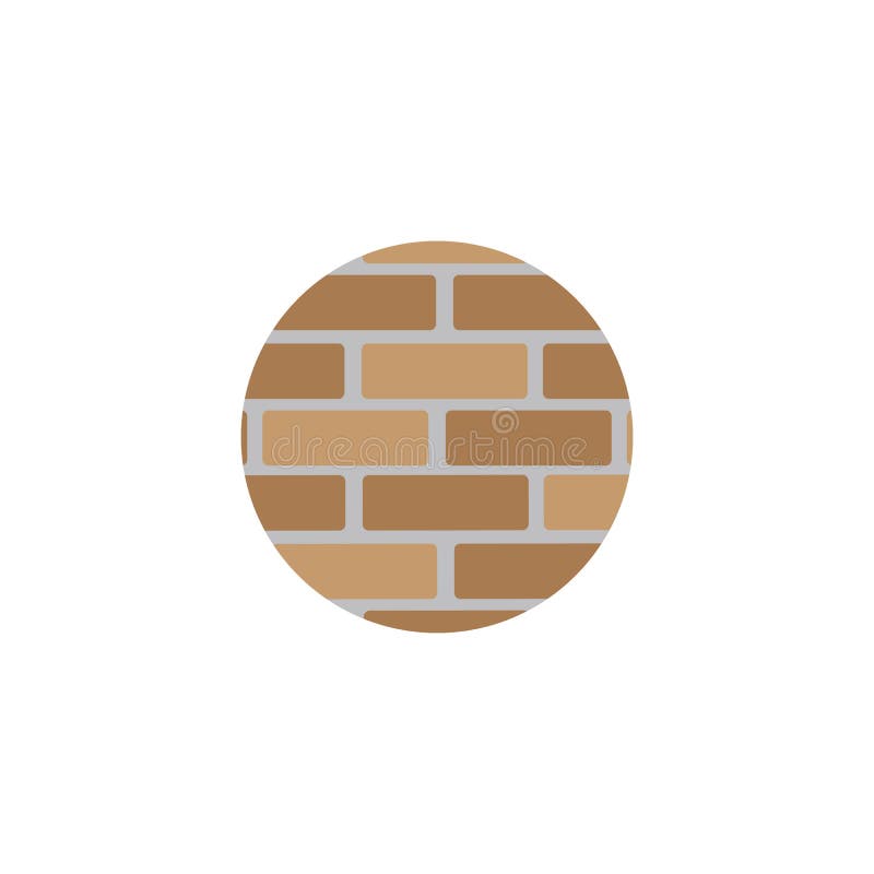 Brick wall logo vector stock vector. Illustration of wall - 174359141