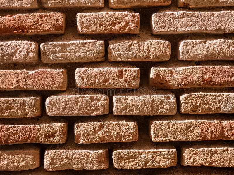 Brick Wall Fastened by Cement Stock Image - Image of gaps, detail ...