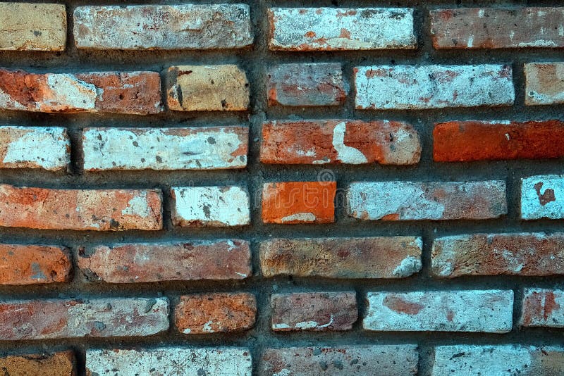 Brick Wall Made of Bright, Colorful Bricks. Stock Photo - Image of ...