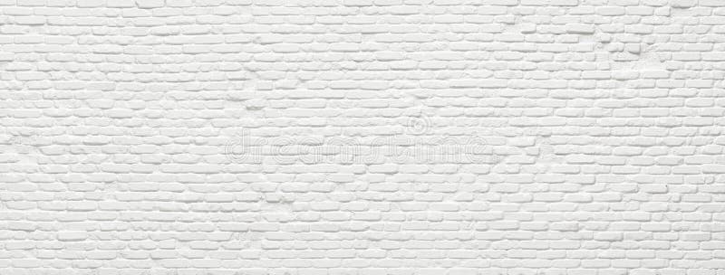 Brick Wall Made of Clinker Stone Painted White As Background Stock ...