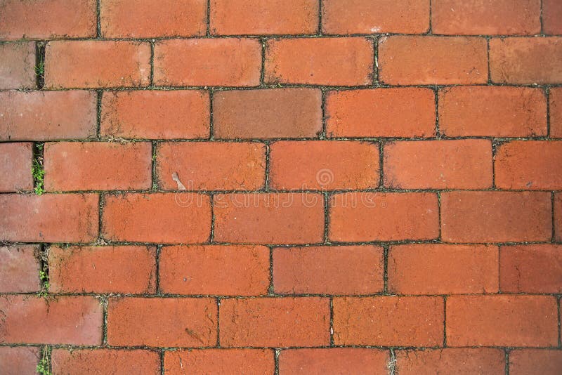 Brick Wall Made of Red Bricks Stock Photo - Image of architect ...