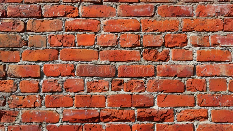 A Brick Wall Made of Red Bricks Stock Image - Image of visual ...