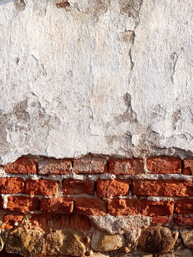 Brick wall with mortar stock image. Image of stonewall - 244406649