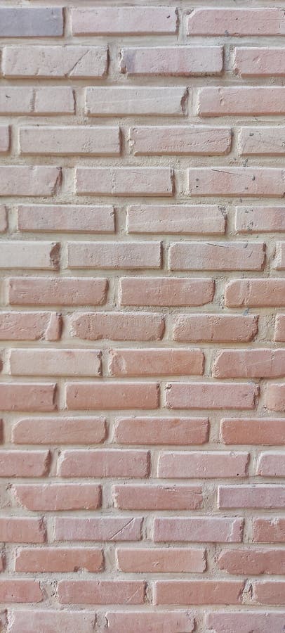 Brick Wall in Natural Clay Color Stock Image - Image of brickwork ...