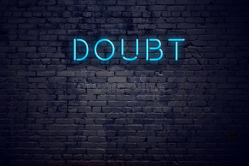 Do not doubt text design stock vector. Illustration of flyer - 139297265