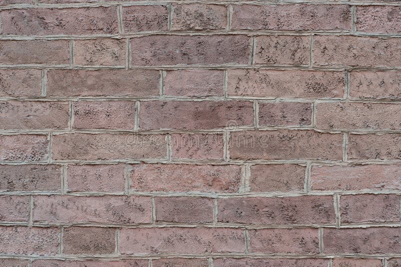 Brick Wall of the Old Building Pastel Brown Red Muted Tone. Background ...