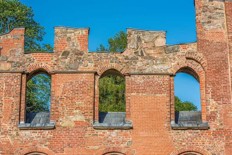 Brick Wall of an Old Castle Stock Image - Image of castle, stone: 262762661