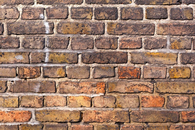 Brick wall of an old house stock image. Image of ancient - 18451017
