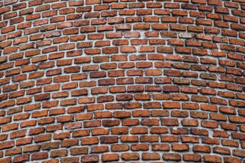 Brick Wall of Old Tower or Castle Stock Image - Image of hall, modern ...