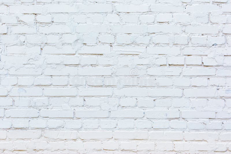 Brick Wall Painted with Net Paint. Background with Texture. Stock Image ...