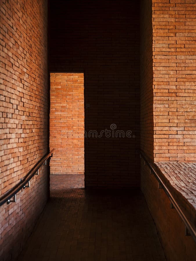 Brick Wall Panel Building Space Perspective Architecture Details Stock ...