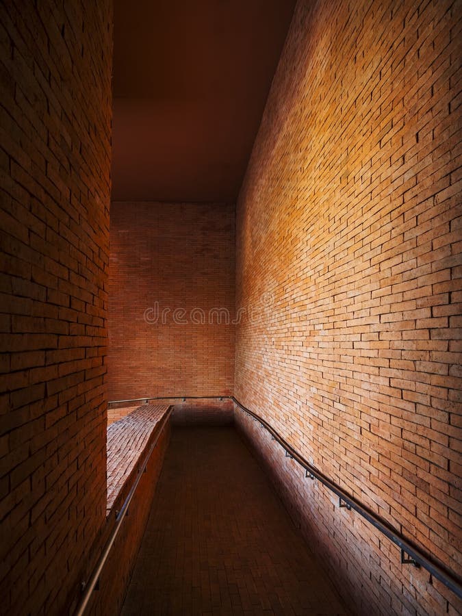 Brick Wall Panel Building Space Perspective Architecture Details Stock ...