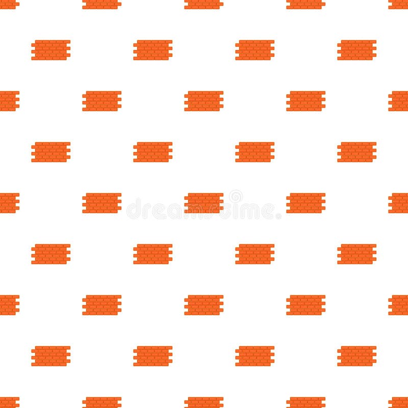 Brick Wall Pattern, Cartoon Style Stock Vector - Illustration of ...