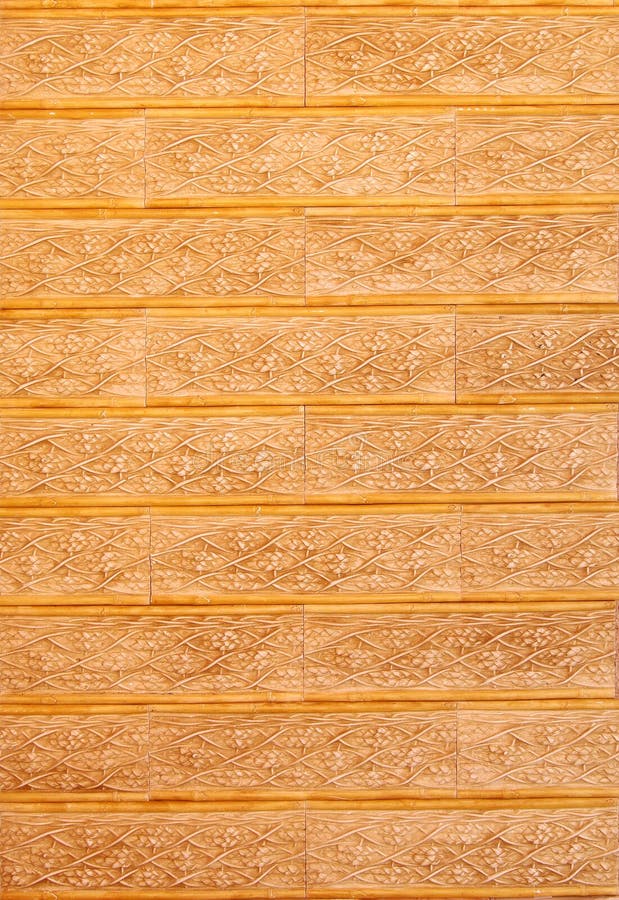 Brick Wall Pattern of Floral Ornament Stock Photo - Image of masonry ...