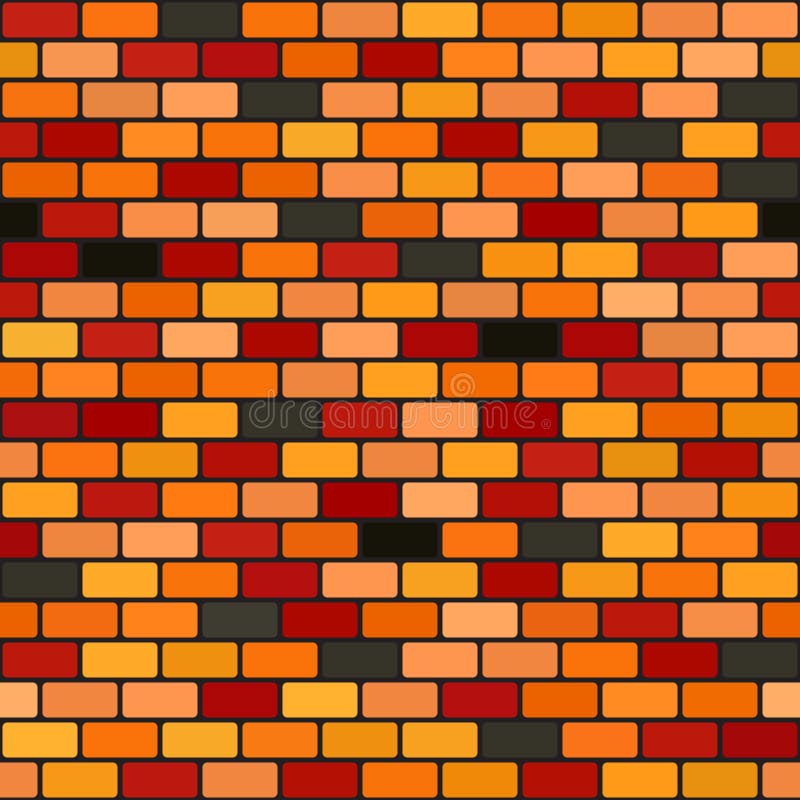 Brick Wall Pattern. Seamless Vector Rectangle Background Stock Vector ...