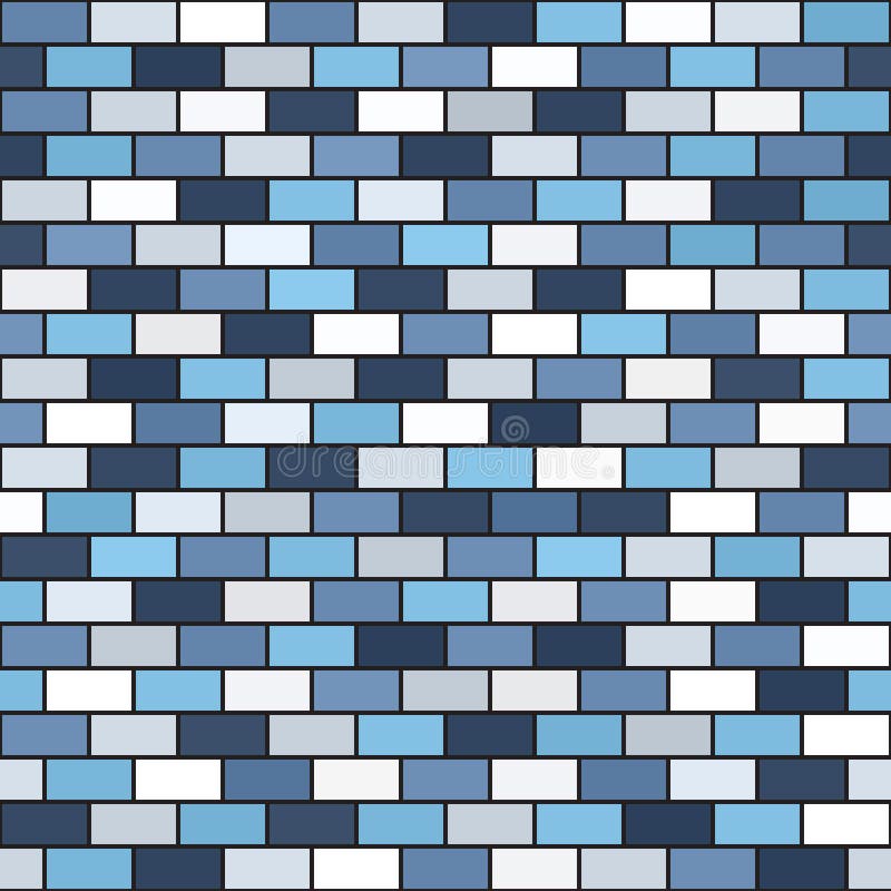 Brick Wall Pattern. Seamless Vector Rectangle Background Stock Vector ...