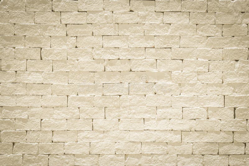 Brick Wall Pattern Texture Background Painted in Light Antique Yellow ...