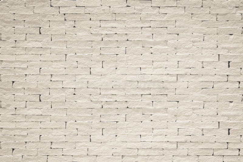 Brick Wall Pattern Texture Background Painted in Light Cream Beige ...