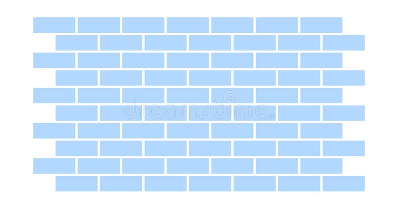 Brick Wall Pattern in Flat Vector Illustration Symbolizing Construction ...