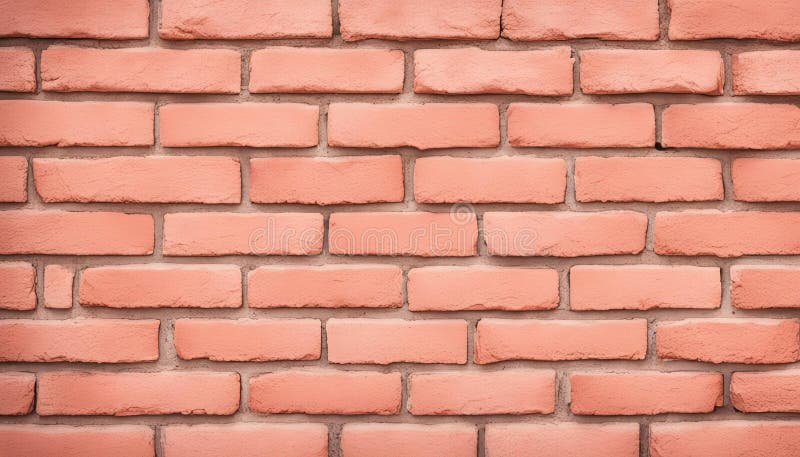Brick Wall Peach Fuzz Color Background Stock Illustration ...