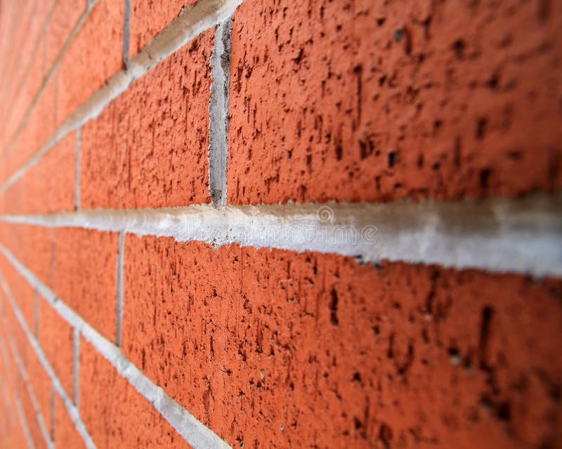Brick Wall Perspective Image Stock Photo - Image of exterior, cemented ...