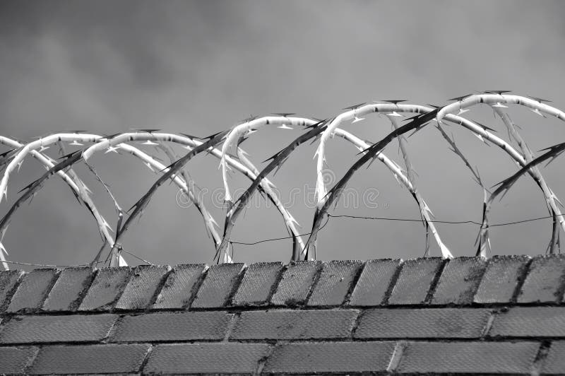7+ Razor wire brick wall Free Stock Photos - StockFreeImages
