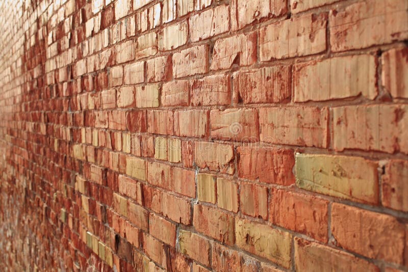 Brick wall receding stock image. Image of perspective - 12536433