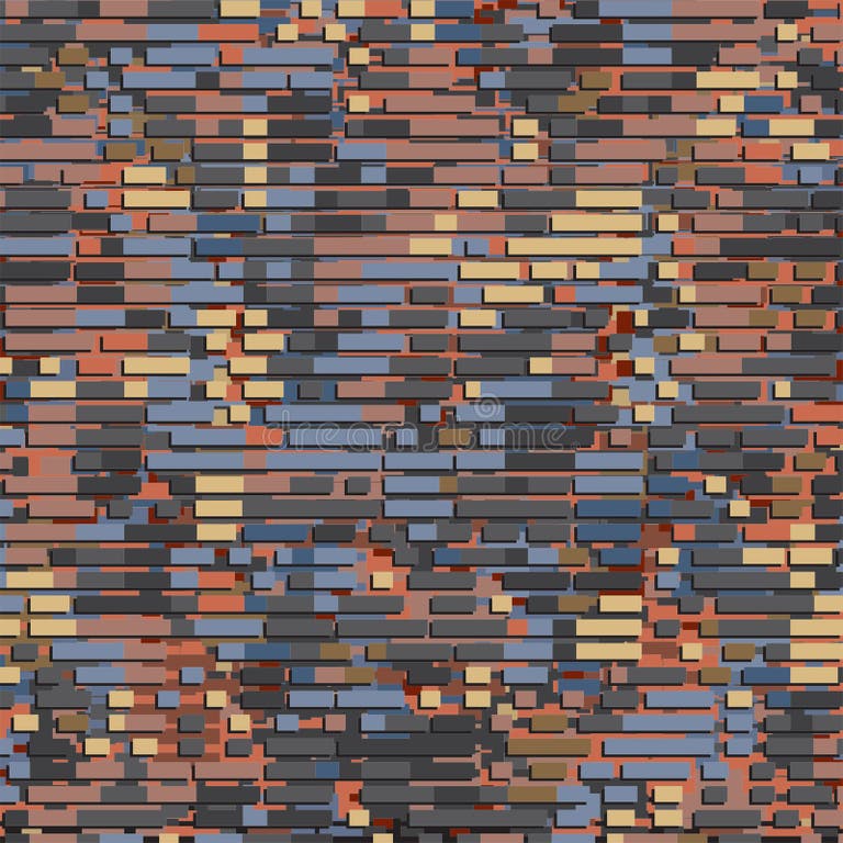 Brick Wall Rectangle Squares Modern Fabric Interior Background Pattern ...