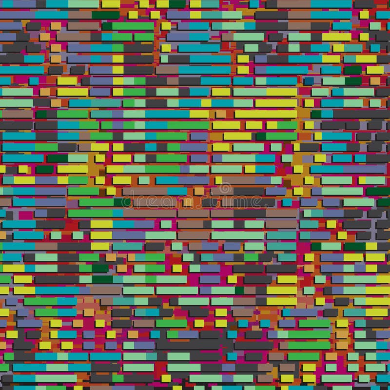 Brick Wall Rectangle Squares Modern Fabric Interior Background Pattern ...