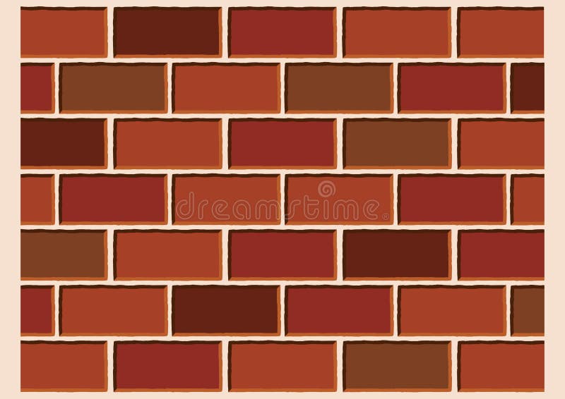 Red Bricks Texture Pattern Vector Stock Vector - Illustration of clay ...