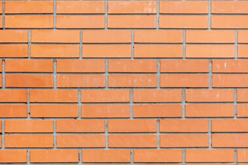 A Brick Wall with a Red Brick Color Stock Photo - Image of dirty, brown ...