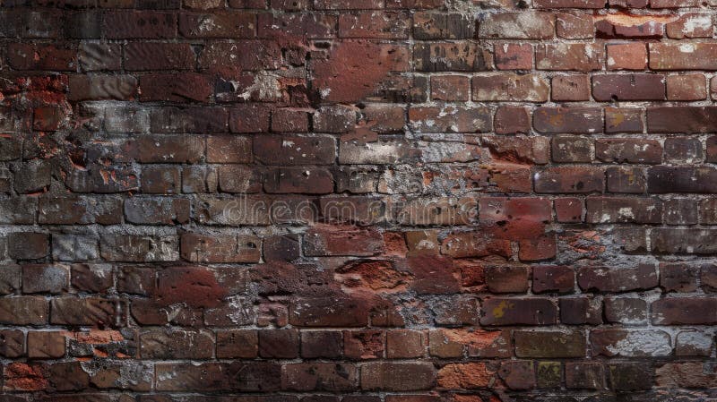 A Brick Wall with Red Bricks and White Mortar. the Bricks are Arranged ...