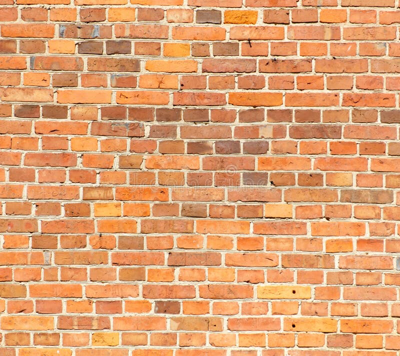 A Brick Wall with a Red Color Stock Image - Image of architecture ...