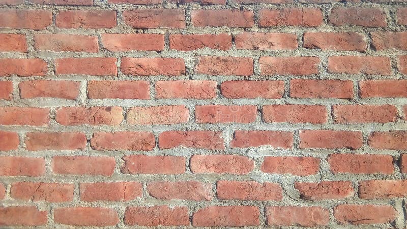 Brick Wall Red Natural Texture Stock Photo Stock Image - Image of ...