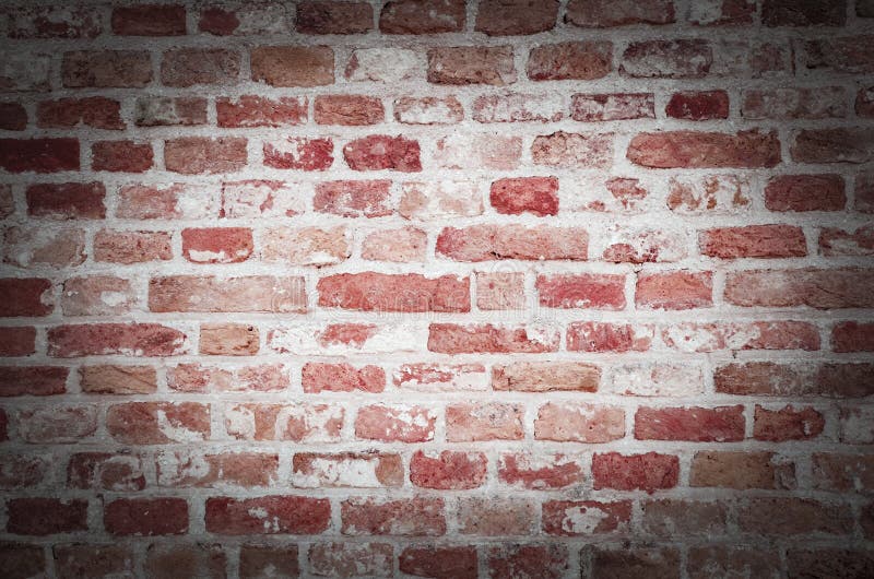 Brick Wall, Red Rustic Look, Background Texture Stock Image - Image of ...