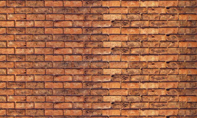 Brick Wall Red Structure Masonry Stock Image - Image of clay, strength ...