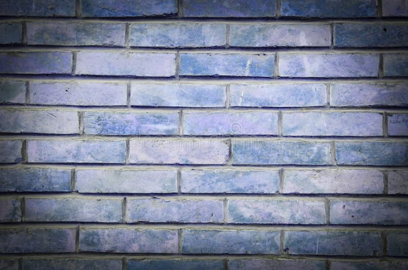 Brick Wall, Blue Rustic Look, Background Texture Stock Photo - Image of ...
