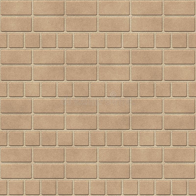 Brick Wall Seamless Pattern Background. Horizontal Seamless Brown Brick ...