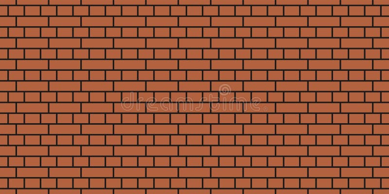 Brick Wall Seamless Pattern. Simple Endless Architecture Background ...