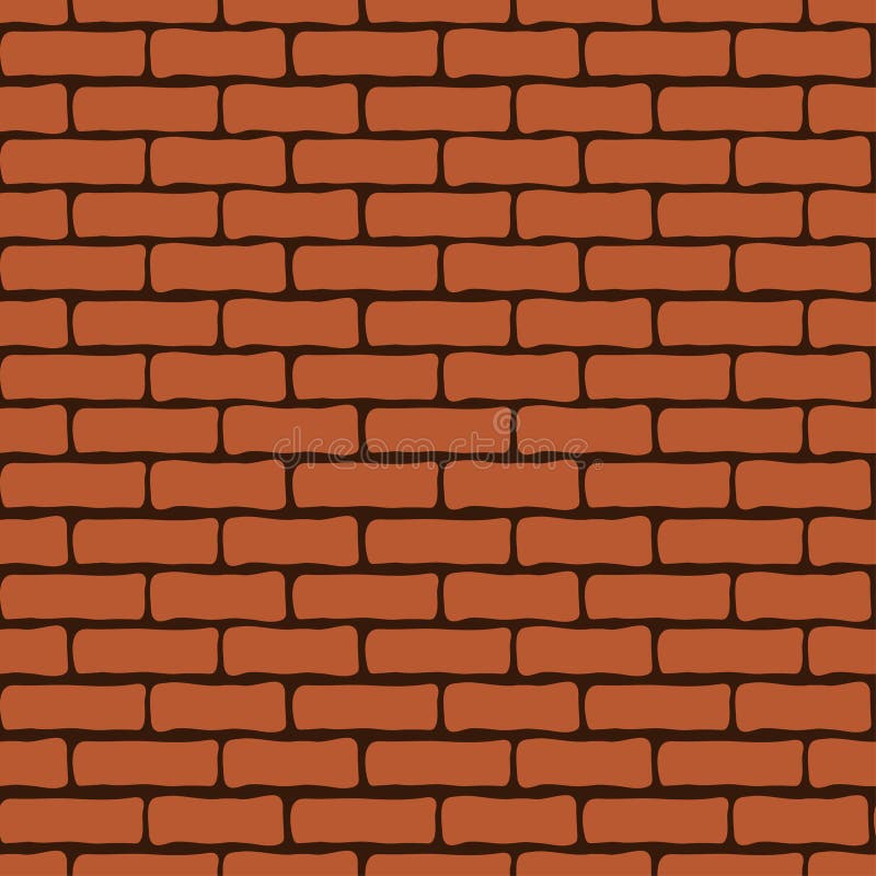 Brick Wall Seamless Pattern, Vector Background. Brickwork Infinite ...