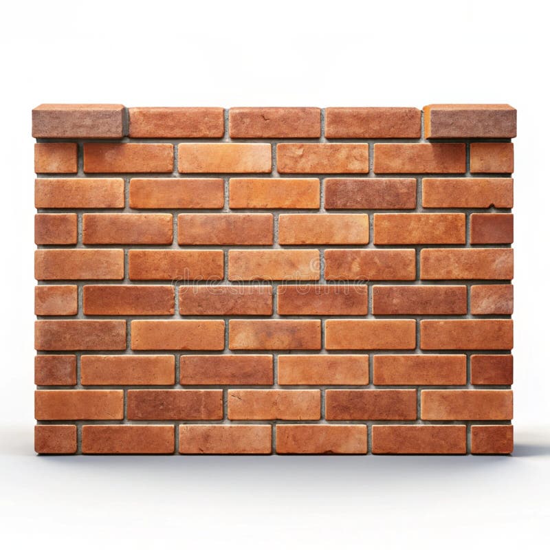 Brick wall short stock illustration. Illustration of color - 361683686