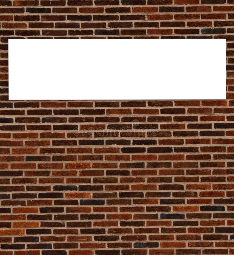 Brick wall sign stock photo. Image of concept, exterior - 28907528